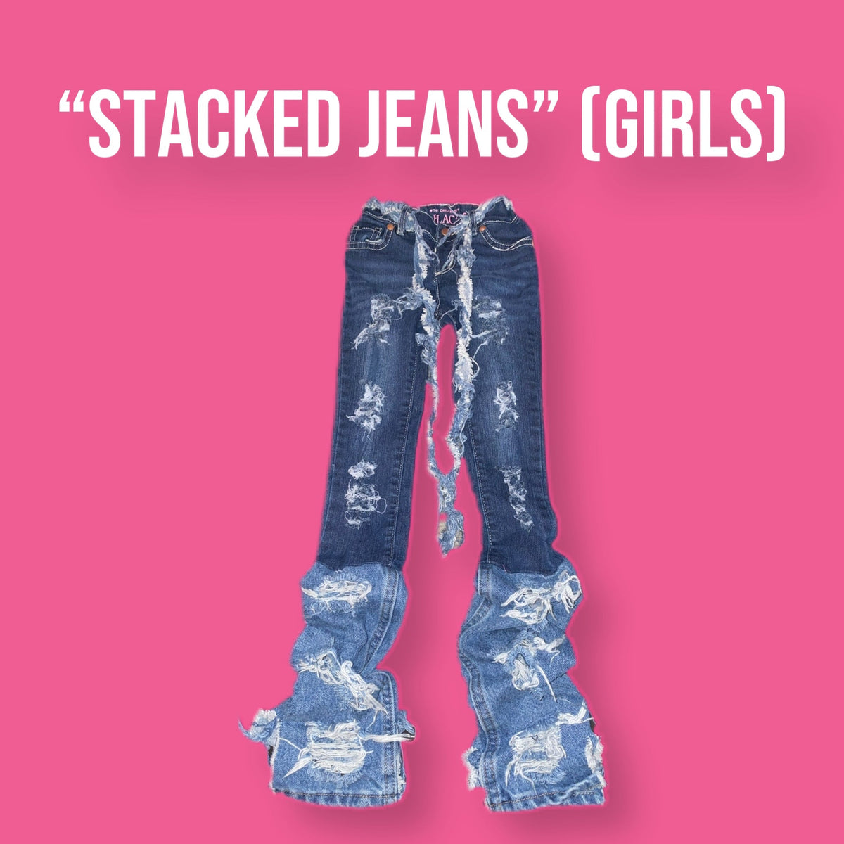 “Stacked Jeans” Girls (Kids size) – The Brad & Benny Way